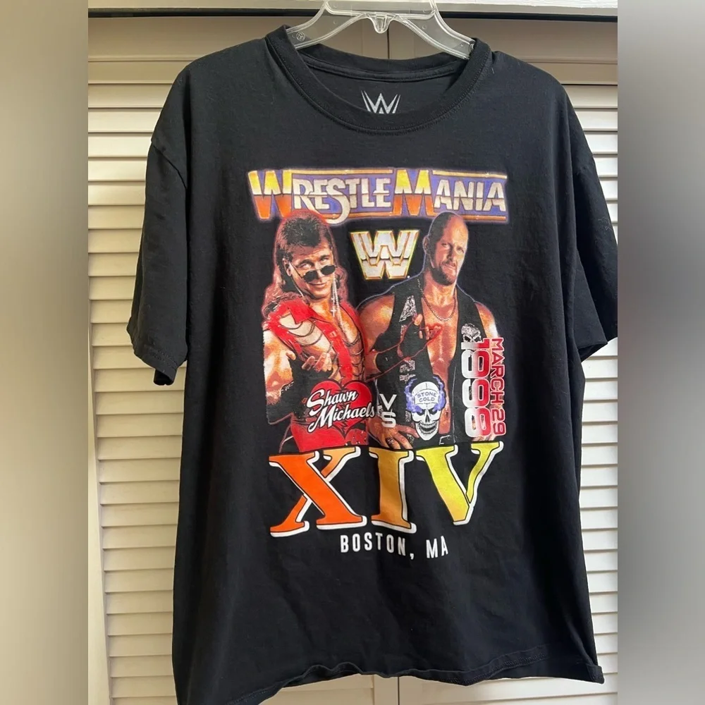 WWE | Shirts | Xiv Wrestle Mania Short Shawn Michaels Vs Cold Stone 998 ...